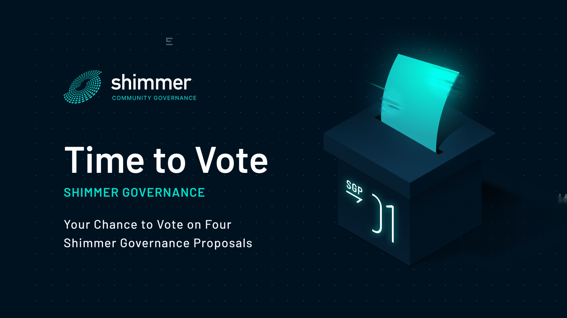 Shimmer Governance: Time to Vote